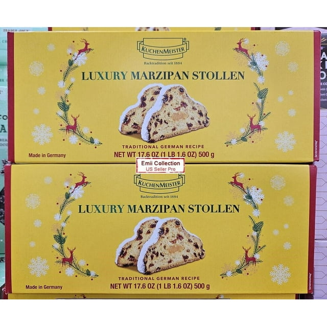 Kuchen Meister Luxury Marzipan Stollen Traditional German Recipe 17.6oz ...