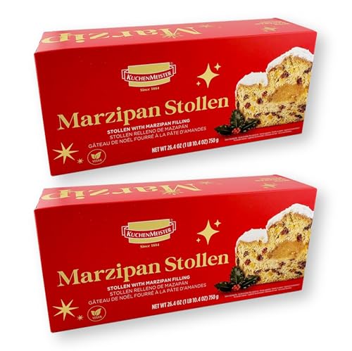 Kuchenmeister Marzipan Stollen in Gift Box, 26 Ounce (Luxury Marzipan ...