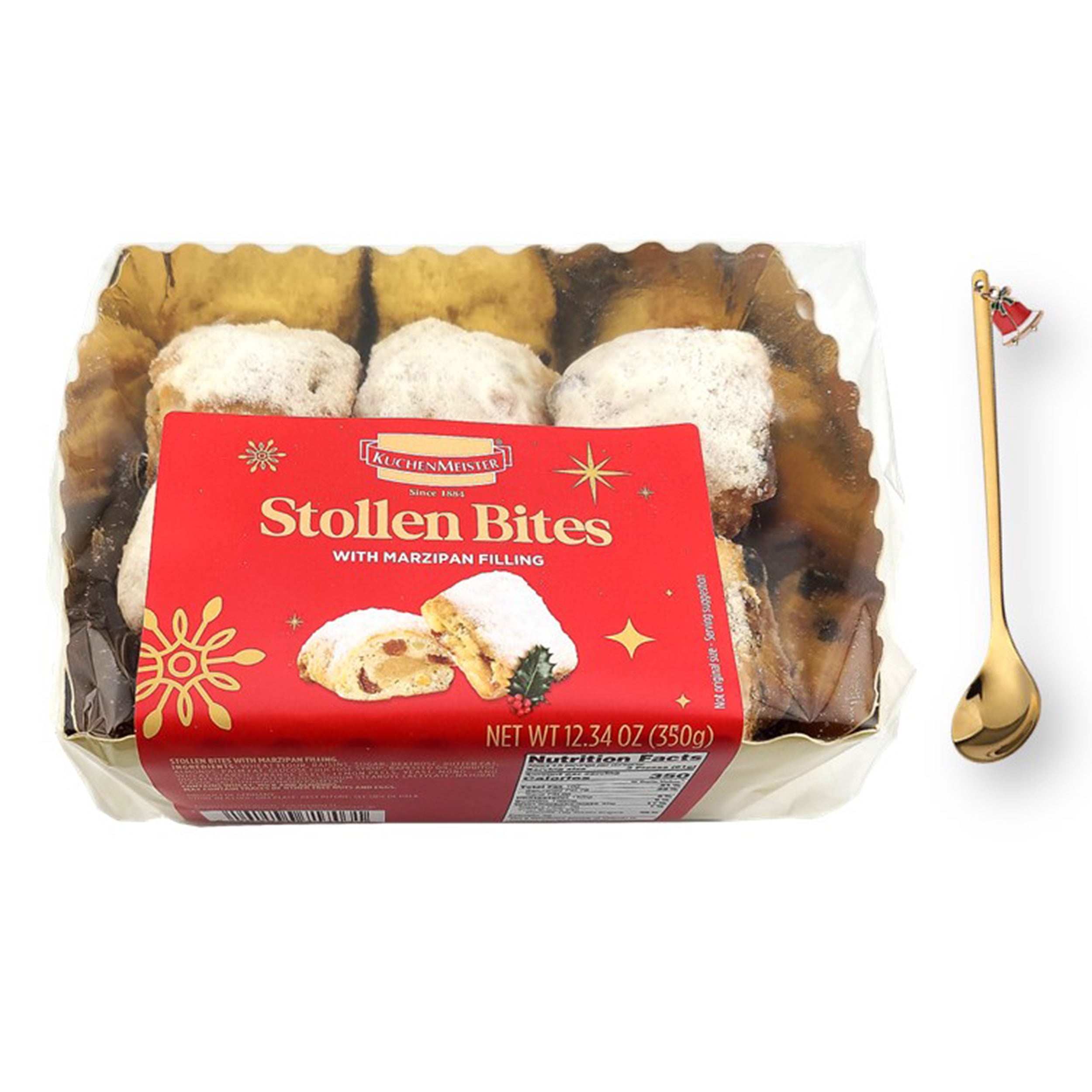 Kuchenmeister Stollen Bites with Marzipan Filling 12.34 Oz. (350 g ...
