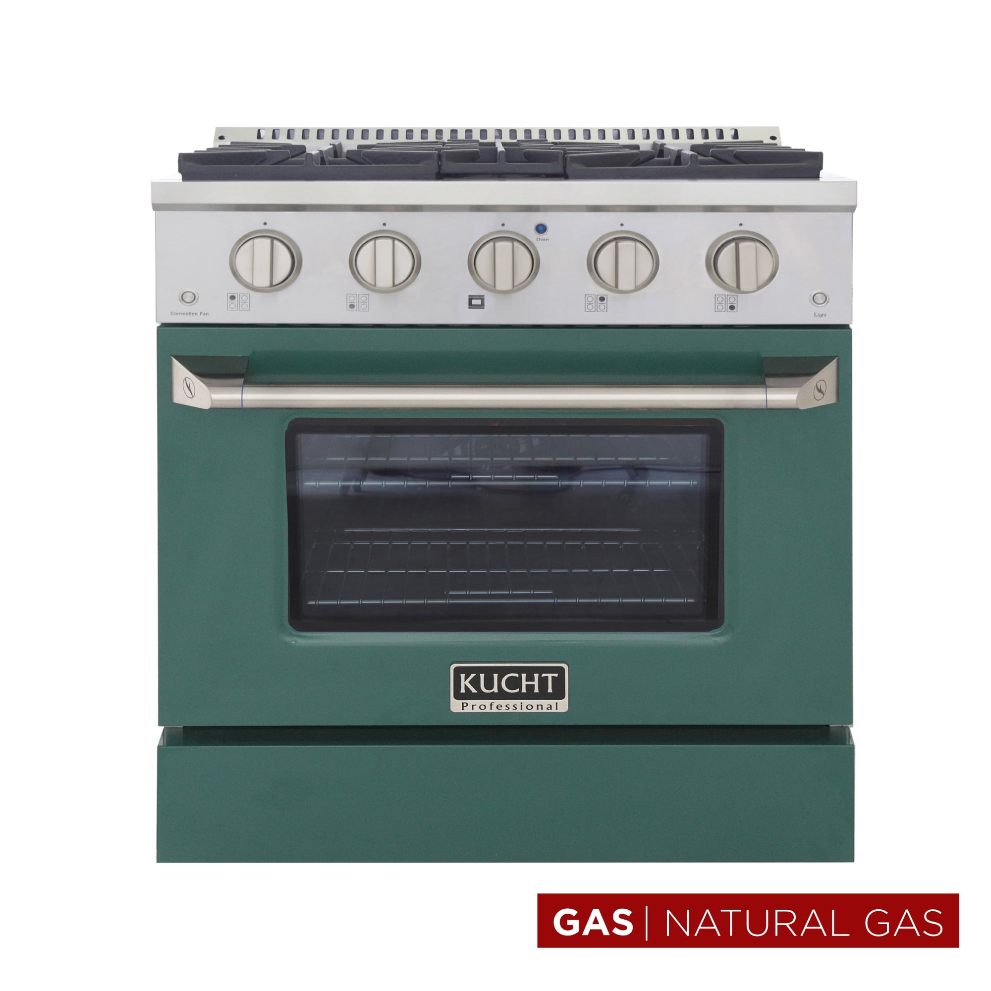 Kucht Professional 30" Modern Stainless Steel Natural Gas Range in ...