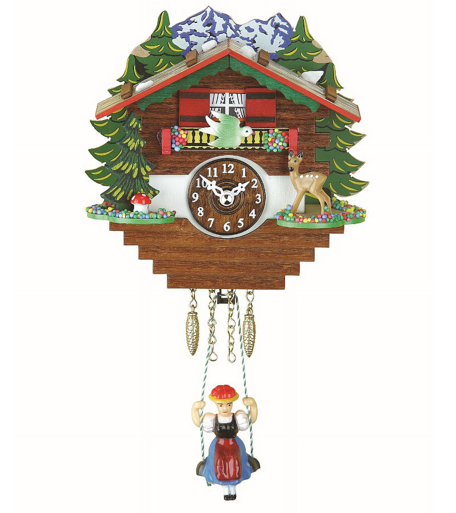 Kuckulino Black Forest Clock Swiss House with quartz movement and ...