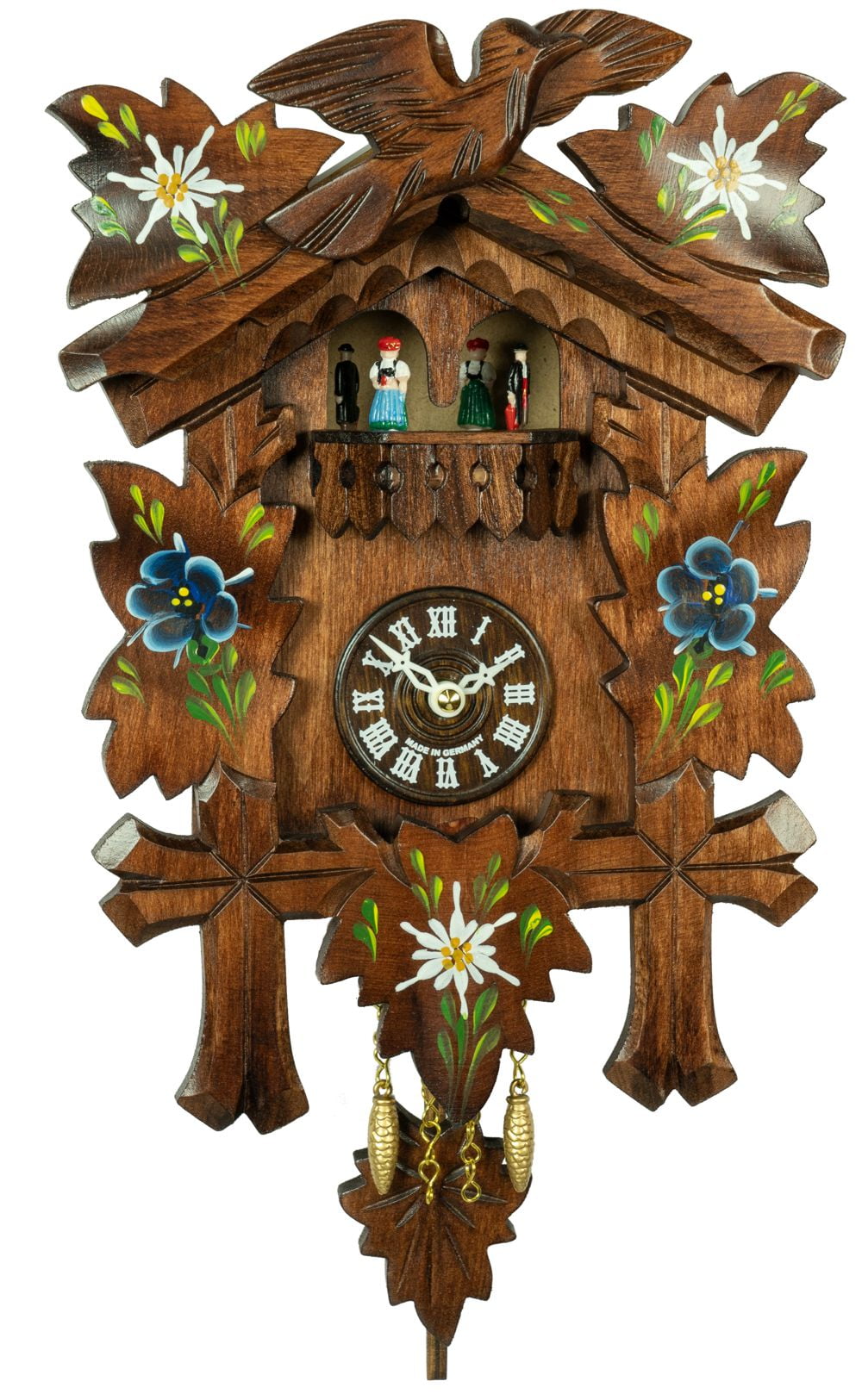 Kuckulino Black Forest Clock Swiss House with quartz movement and ...