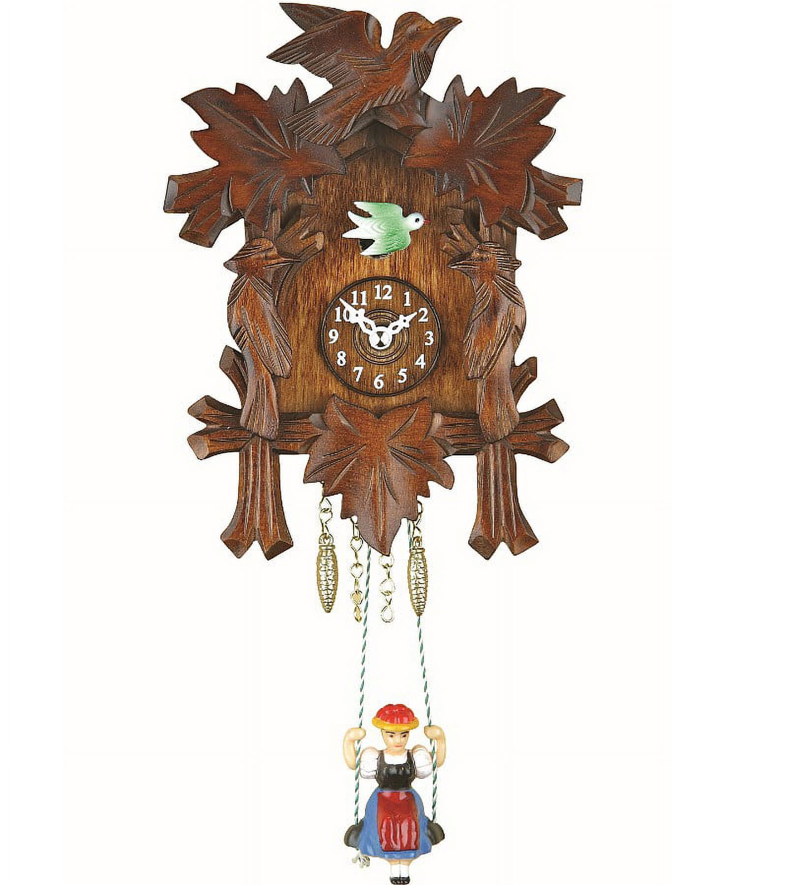 Kuckulino Black Forest Clock with quartz movement and cuckoo chime TU ...