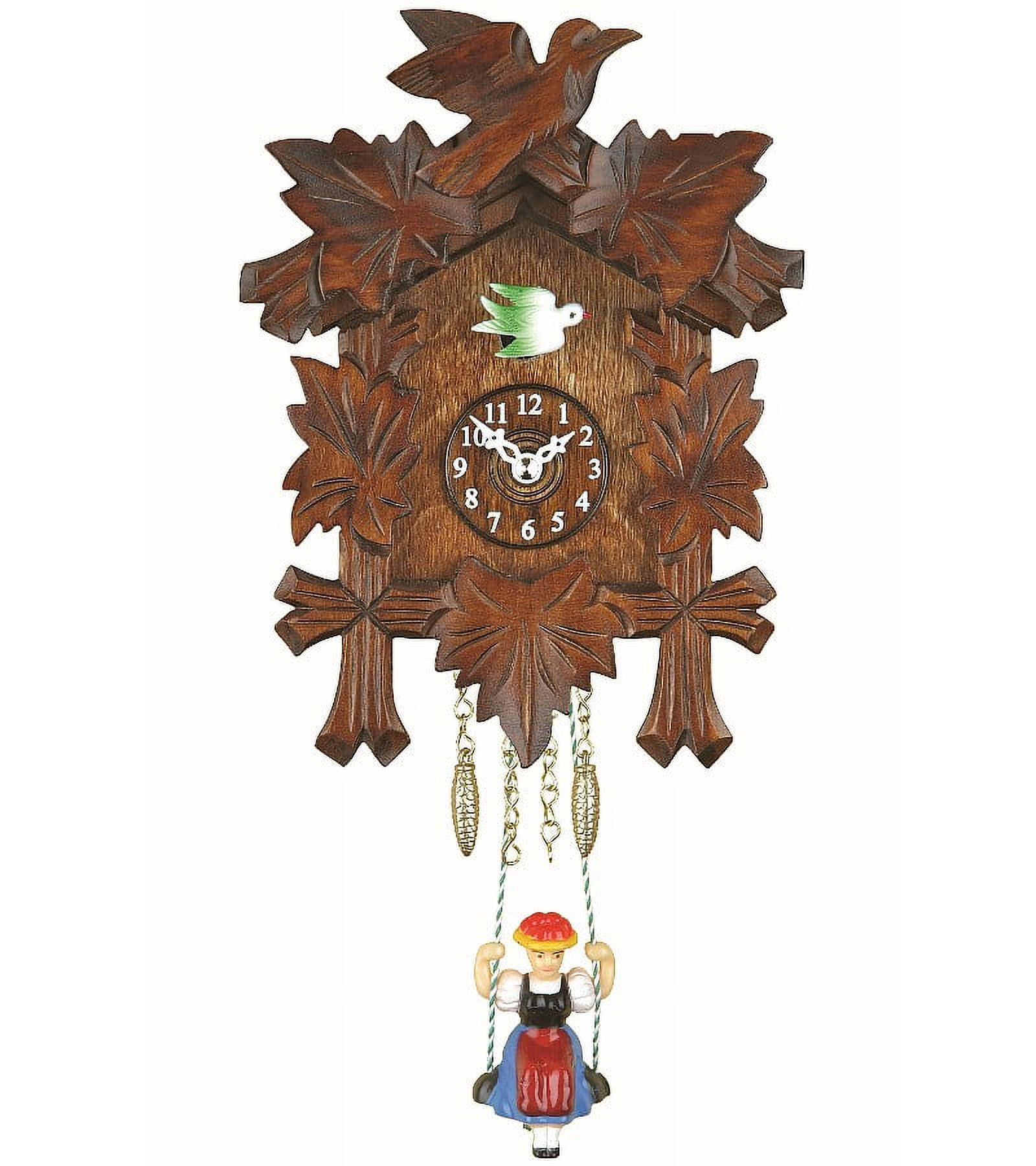 Kuckulino Black Forest Clock with quartz movement and cuckoo chime TU ...