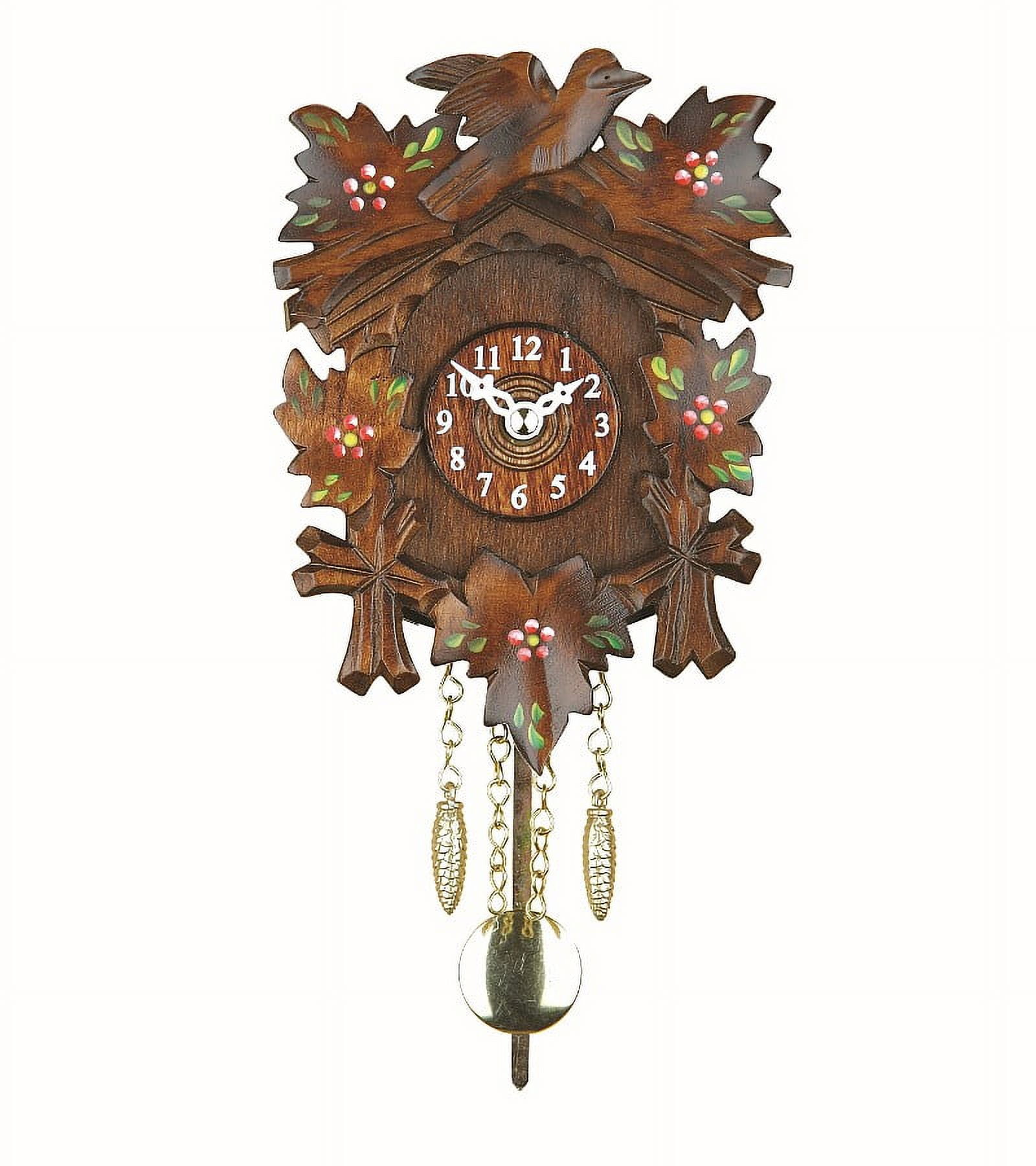 Kuckulino Black Forest Clock with quartz movement and cuckoo chime TU ...