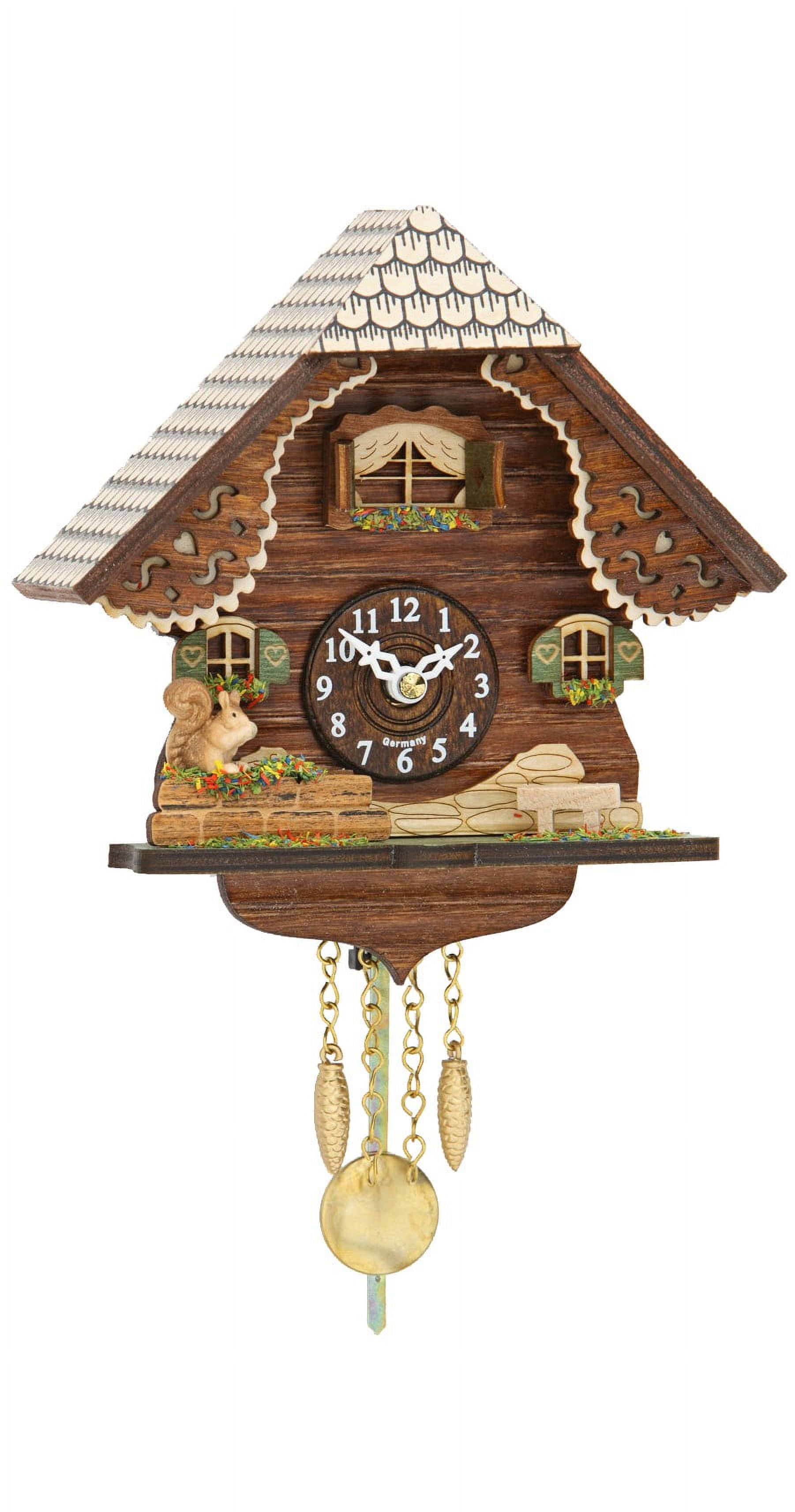 Kuckulino Black Forest Clock with quartz movement and cuckoo chime TU ...