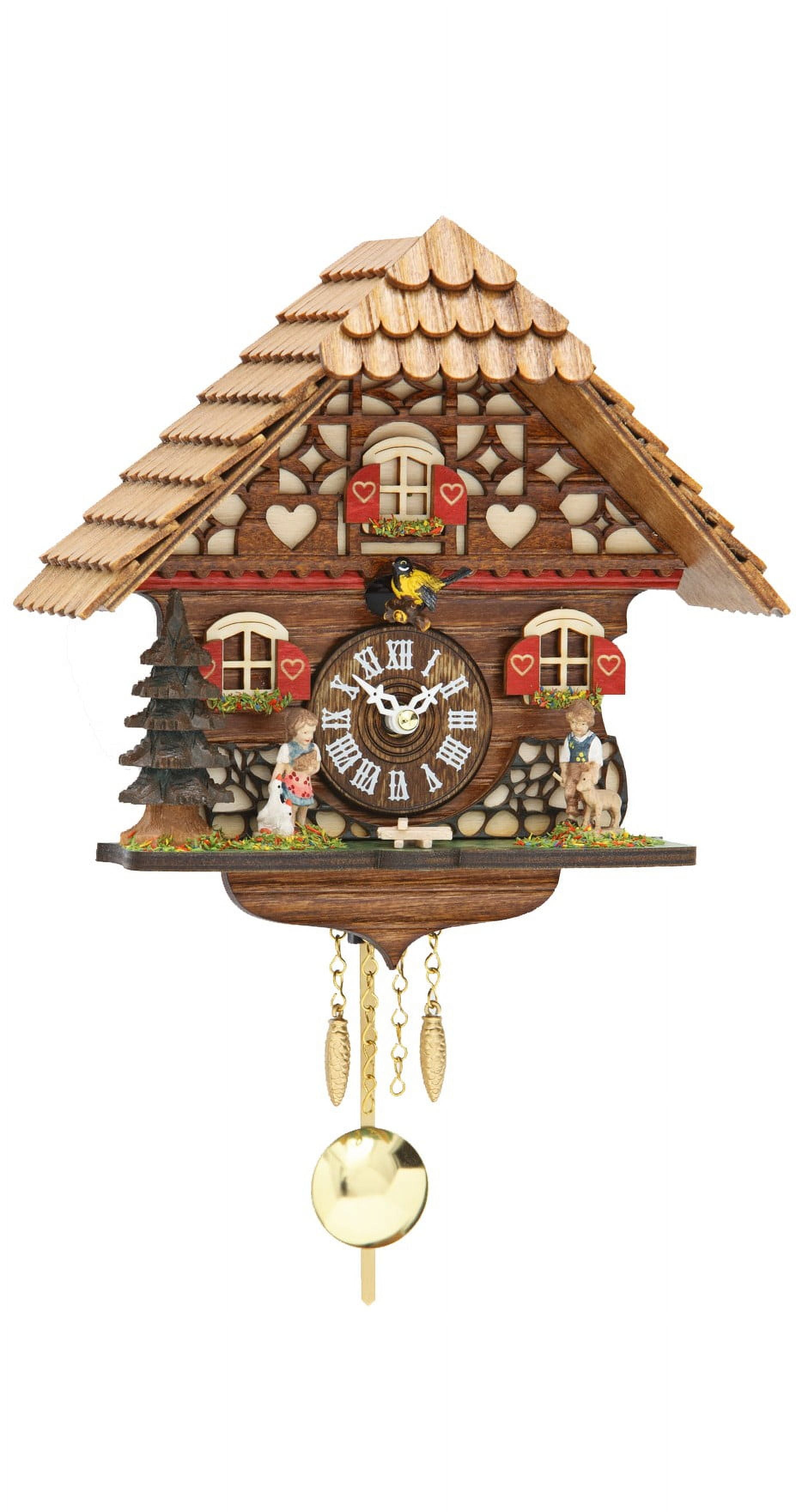 Kuckulino Black Forest Clock with quartz movement and cuckoo chime TU ...