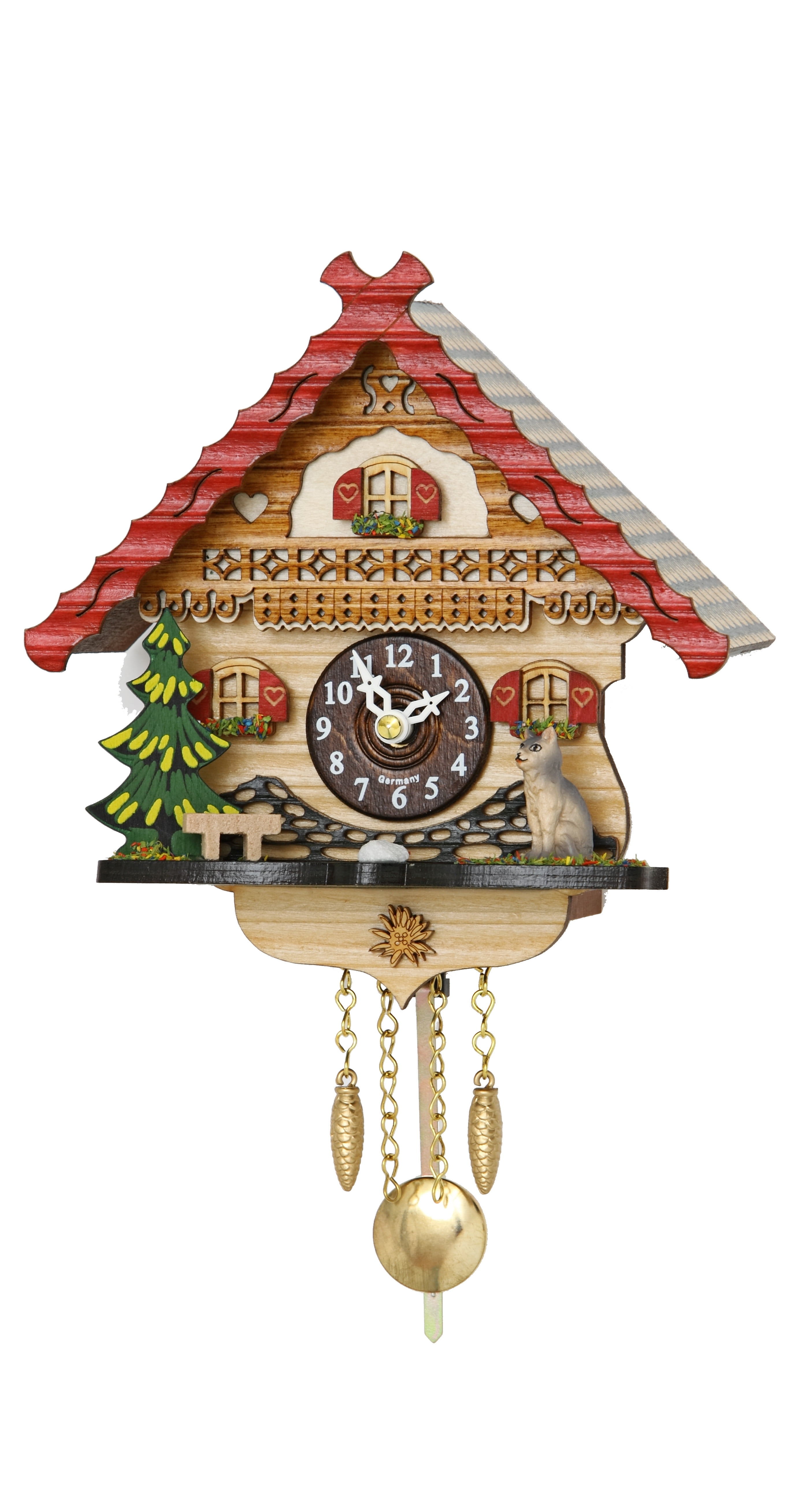Kuckulino Black Forest Clock with quartz movement and cuckoo chime TU ...