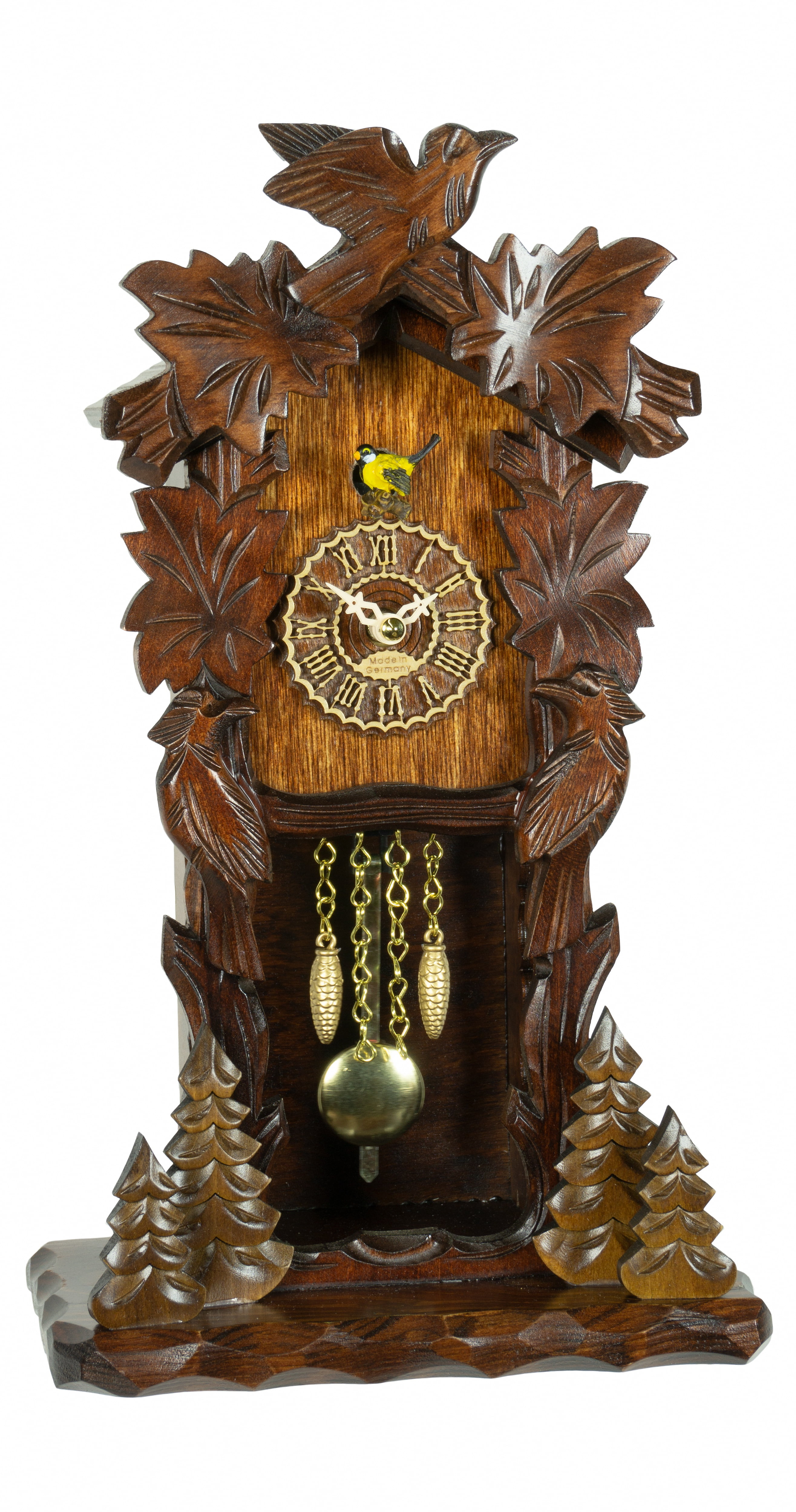 Kuckulino Black Forest Clock with quartz movement and cuckoo chime TU ...