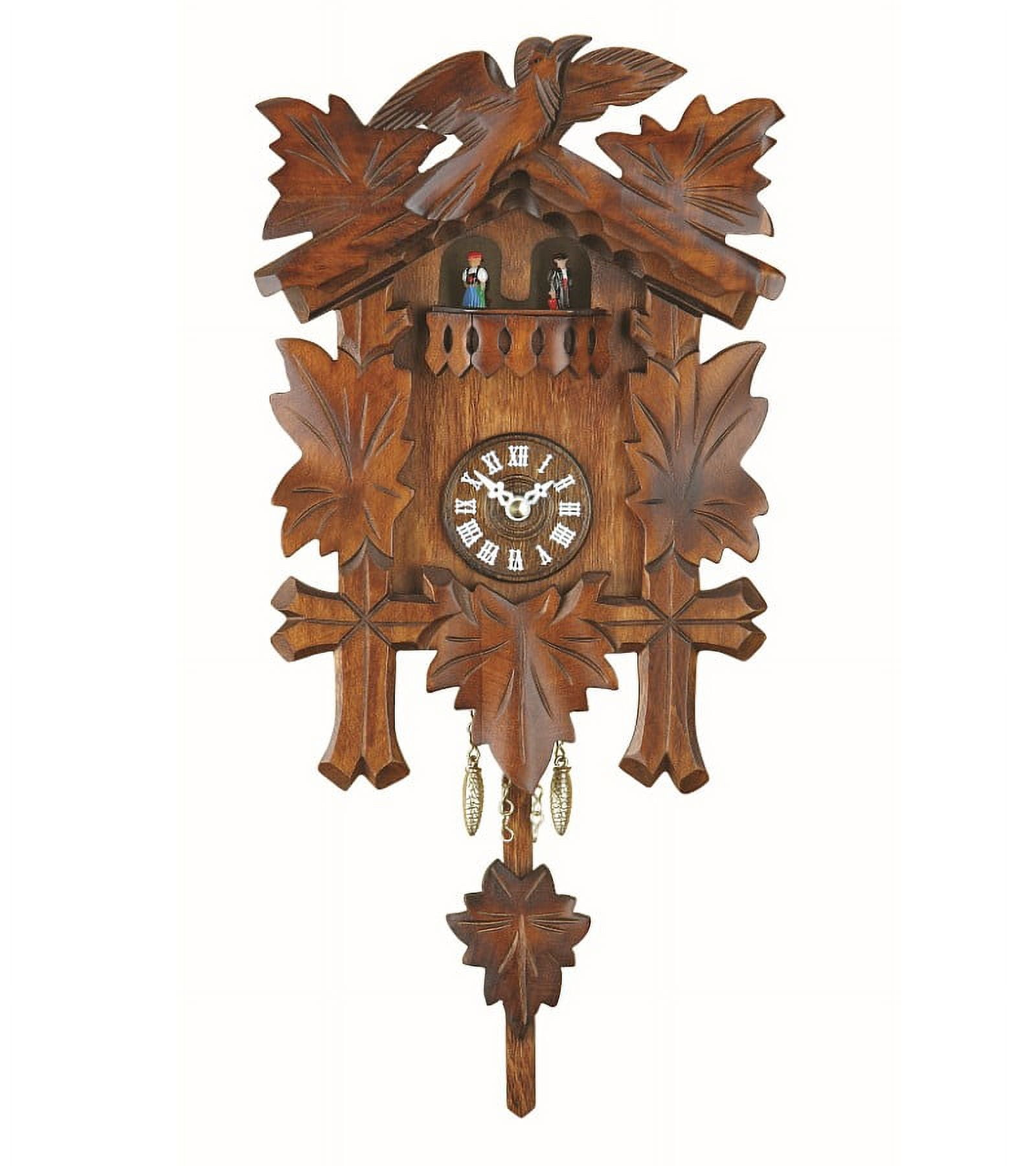 Kuckulino Black Forest Clock with quartz movement and cuckoo chime ...