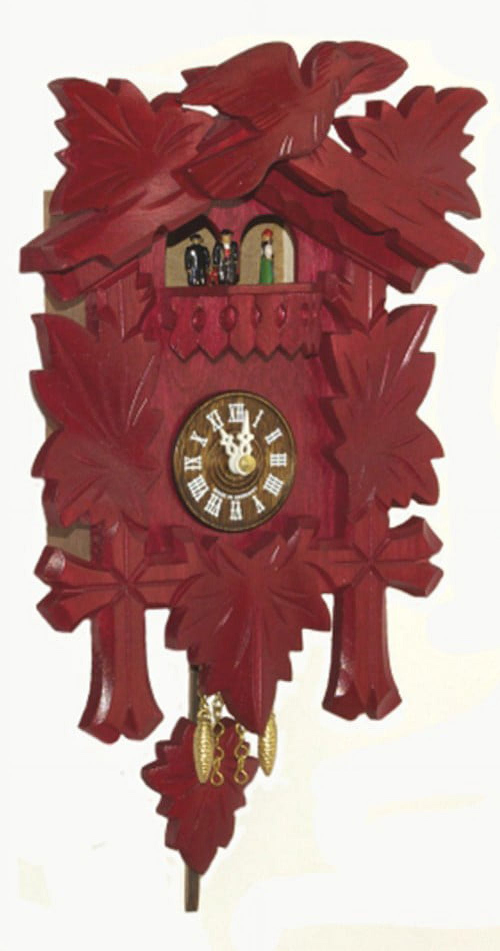 Kuckulino Black Forest Clock with quartz movement and cuckoo chime ...