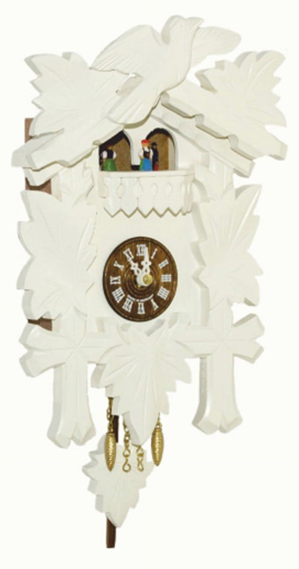 Kuckulino Black Forest Clock with quartz movement and cuckoo chime ...