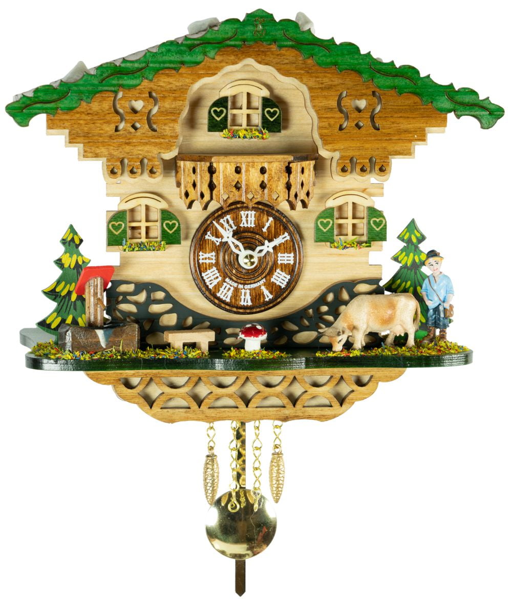 Kuckulino Black Forest Clock with quartz movement and cuckoo chime ...