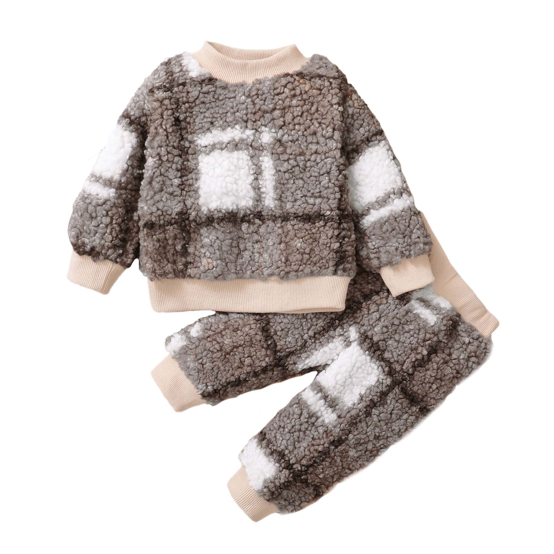 Kucnuzki 12 Months Newborn Baby Boy Winter Outfits Pants Sets 18 Months ...