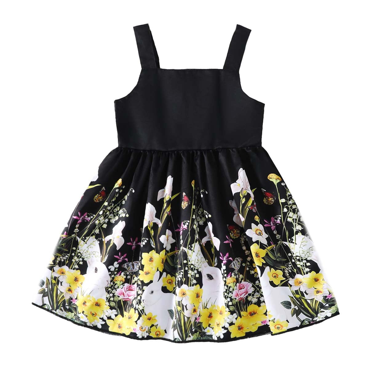 Kucnuzki Kids Girl Clothes 5T Spring Summer Dress 6T Suspender Pure ...