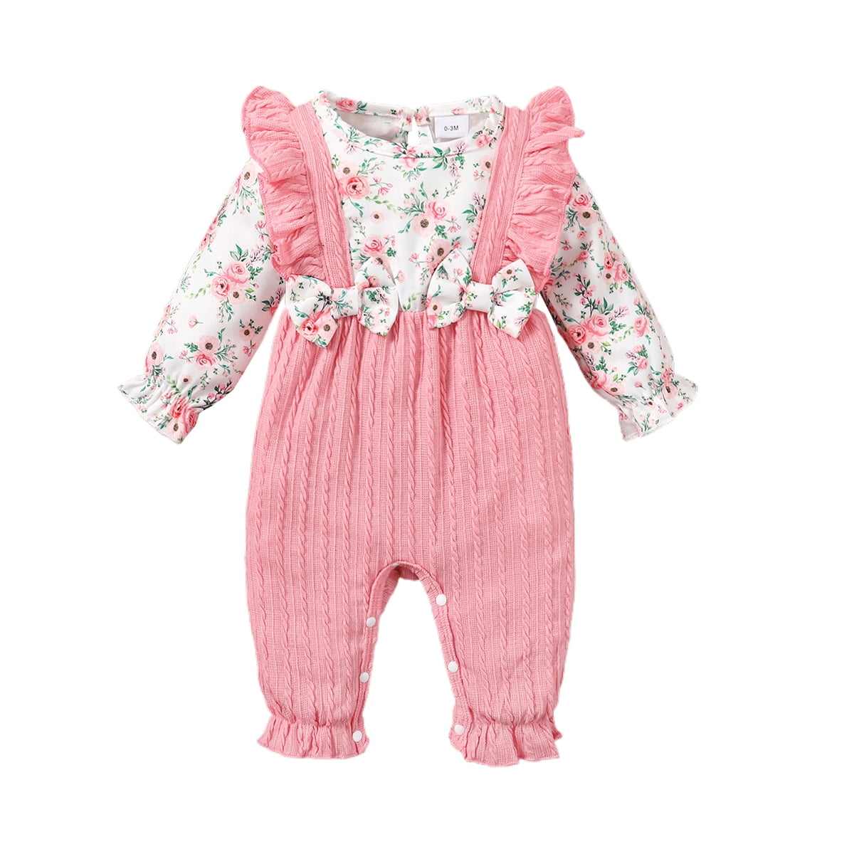 Kucnuzki Newborn Baby Girl Clothes 6 Months Fall Winter Bodysuit 9 ...