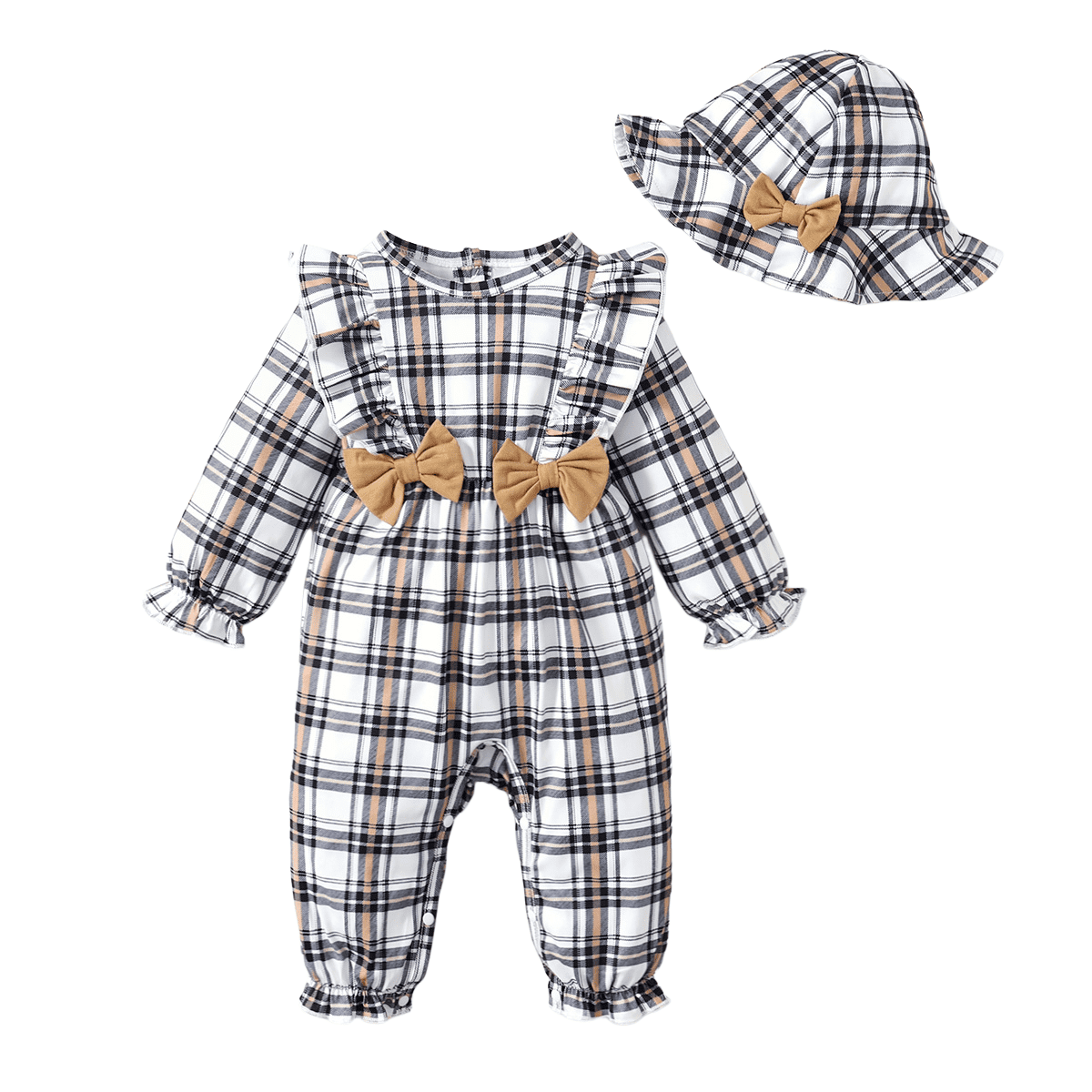 Kucnuzki Newborn Baby Girl Clothes 6 Months Fall Winter Bodysuit 9 ...