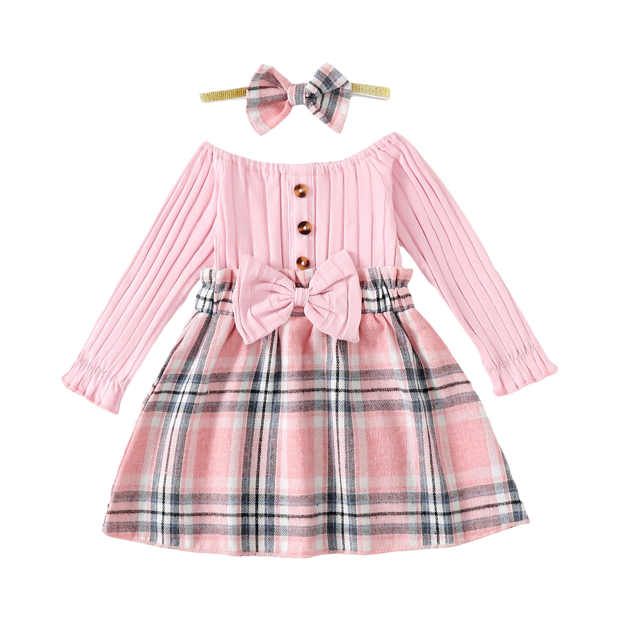 Kucnuzki Newborn Baby Girl Clothes 6 Months Fall Winter Dress 12 Months ...