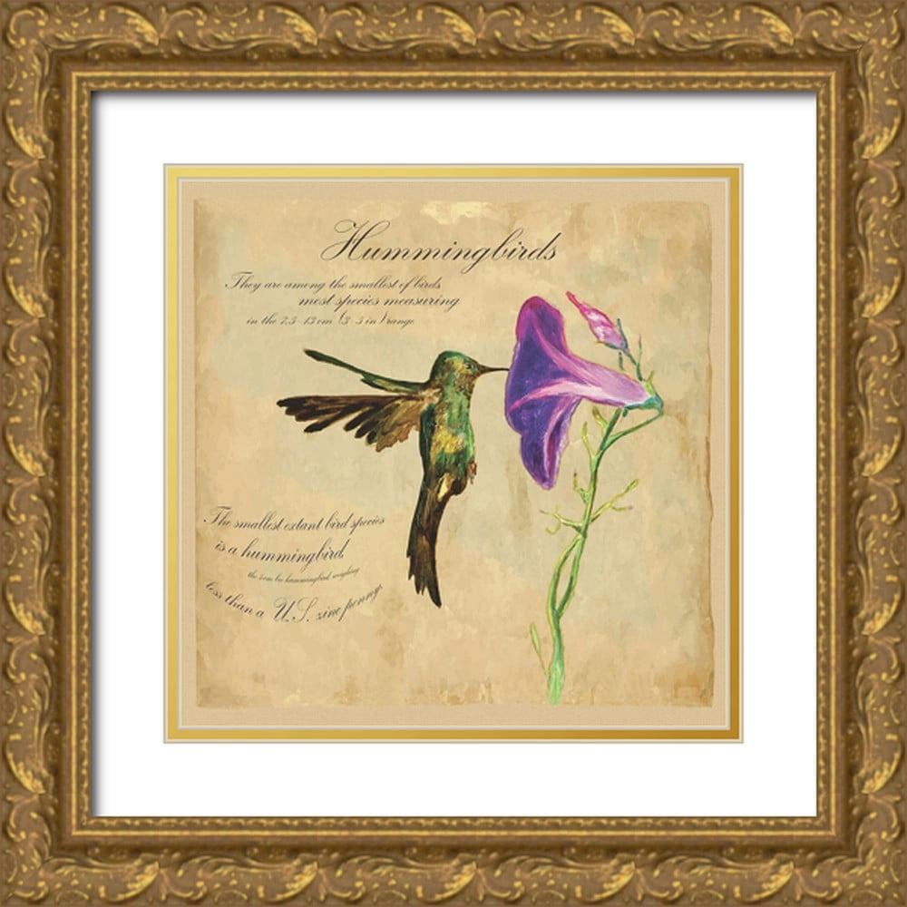 Kuco 20x20 Gold Ornate Wood Framed with Double Matting Museum Art Print ...