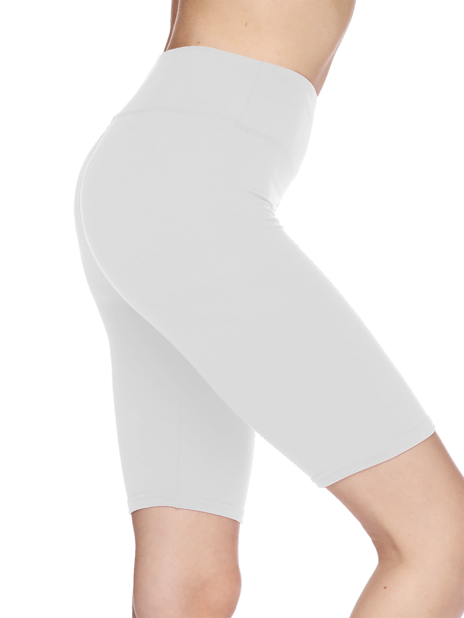 Kuda Moda Women 3 inch High Waist Bike Short Biker Shorts Ultra Soft Peach Skin Yoga Sports ...