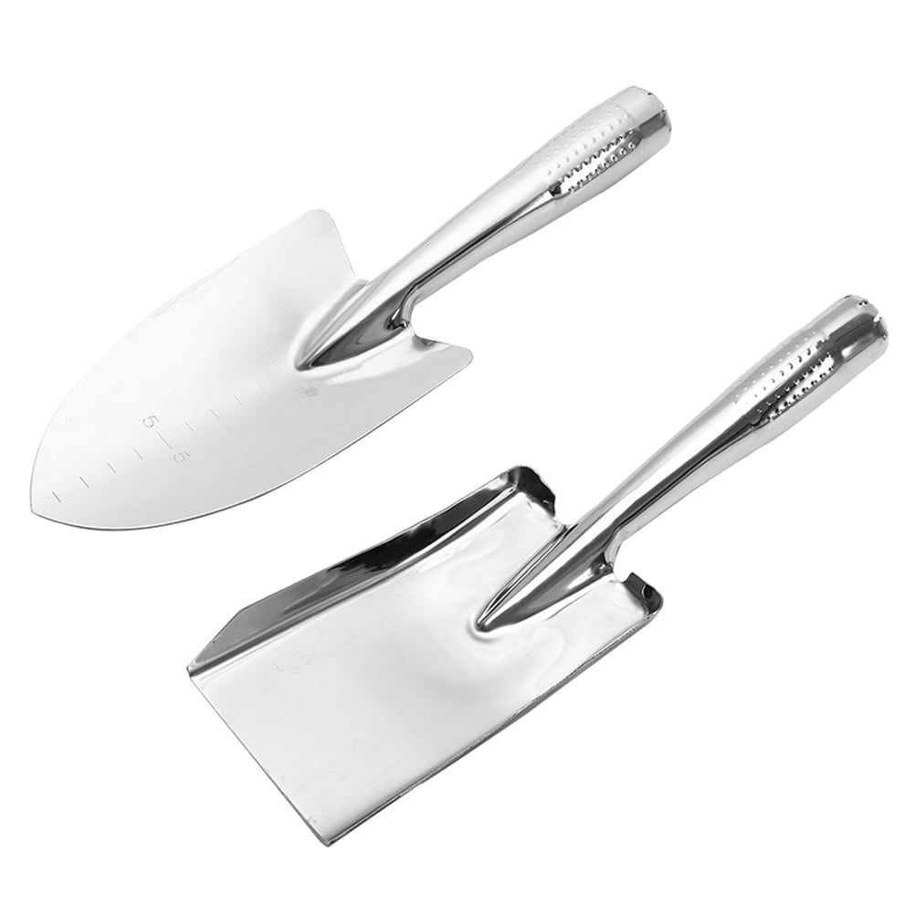FOMIYES Compact Garden Trowel Stainless Steel 2Pcs 10.8X3.3In - Walmart.com