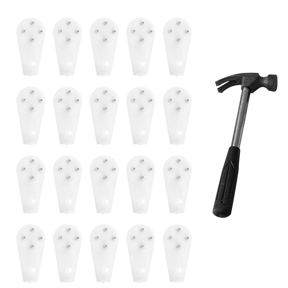 Kudiqi Cross-Stitch Hooks Wall Clock & Flower Pot Hanging Hooks ...