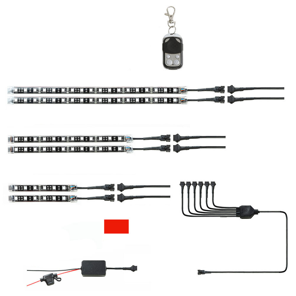 Kudiqi Motorcycle LED Light Colorful Light Strips Neon Lights ...
