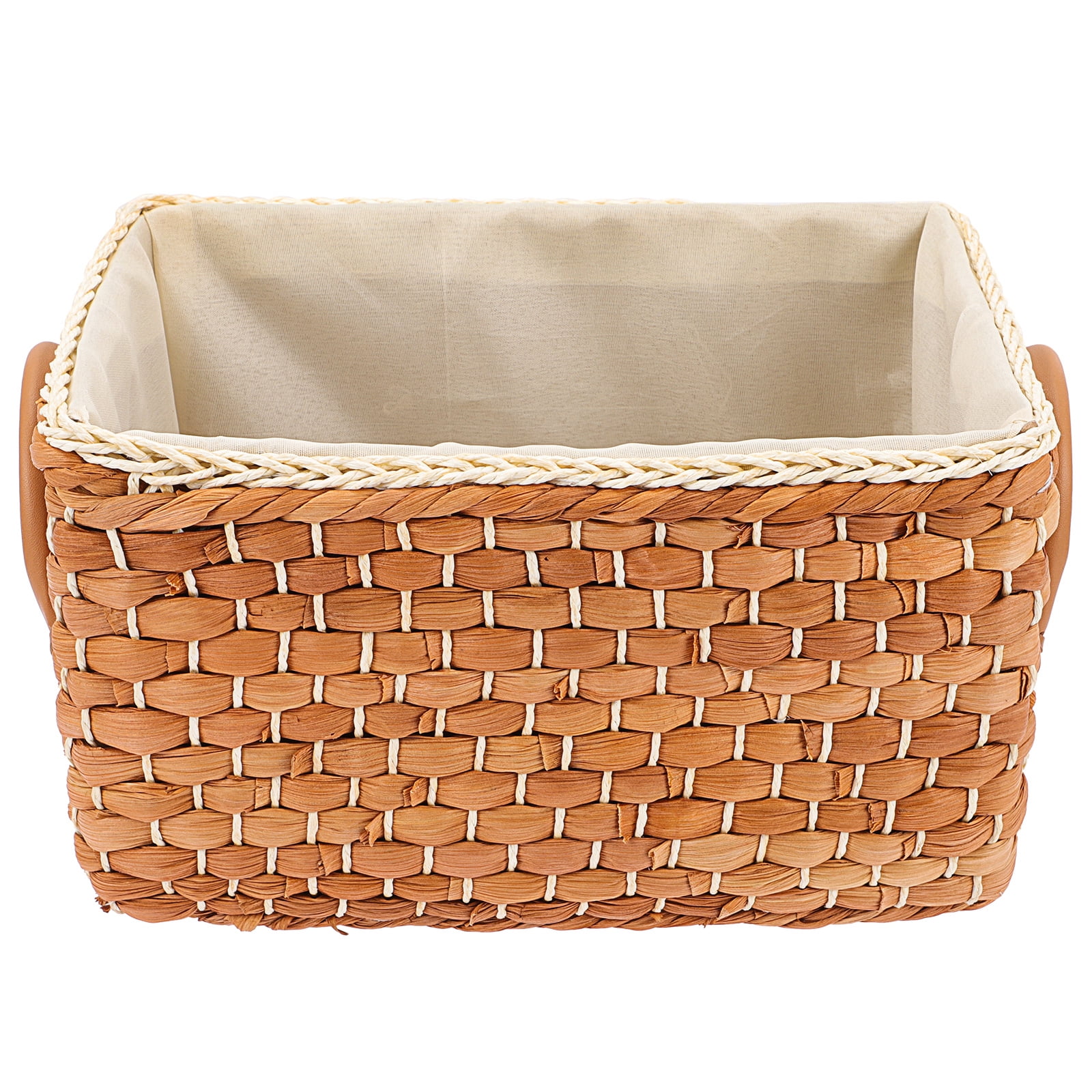 Kudiqi Rectangular Rattan Storage Basket for Living Room and Coffee ...