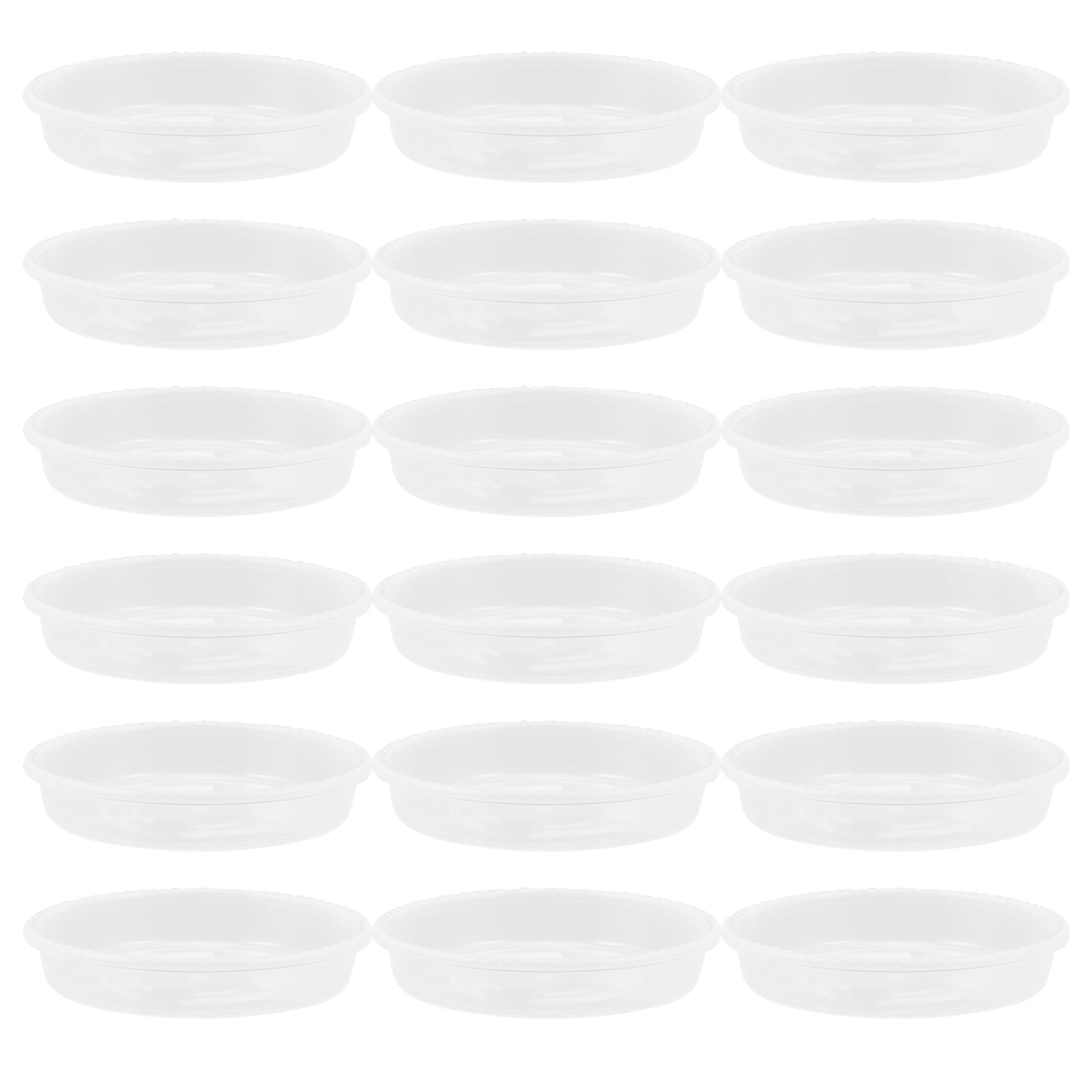 Kudiqi Round Clear Flower Pot Saucers - 30pcs, 15CM - Indoor/Outdoor ...