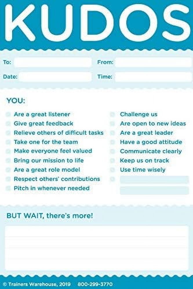 Kudos Notes Assorted Set of 40 (5 Styles) - Walmart.com