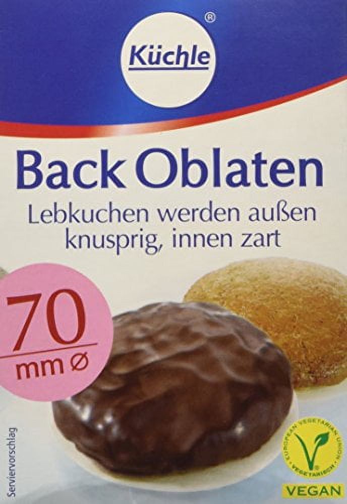 Kuechle Kuchle Cookies Back Oblaten, Round Wafer 70mm, 100ct, 71g - 2 ...