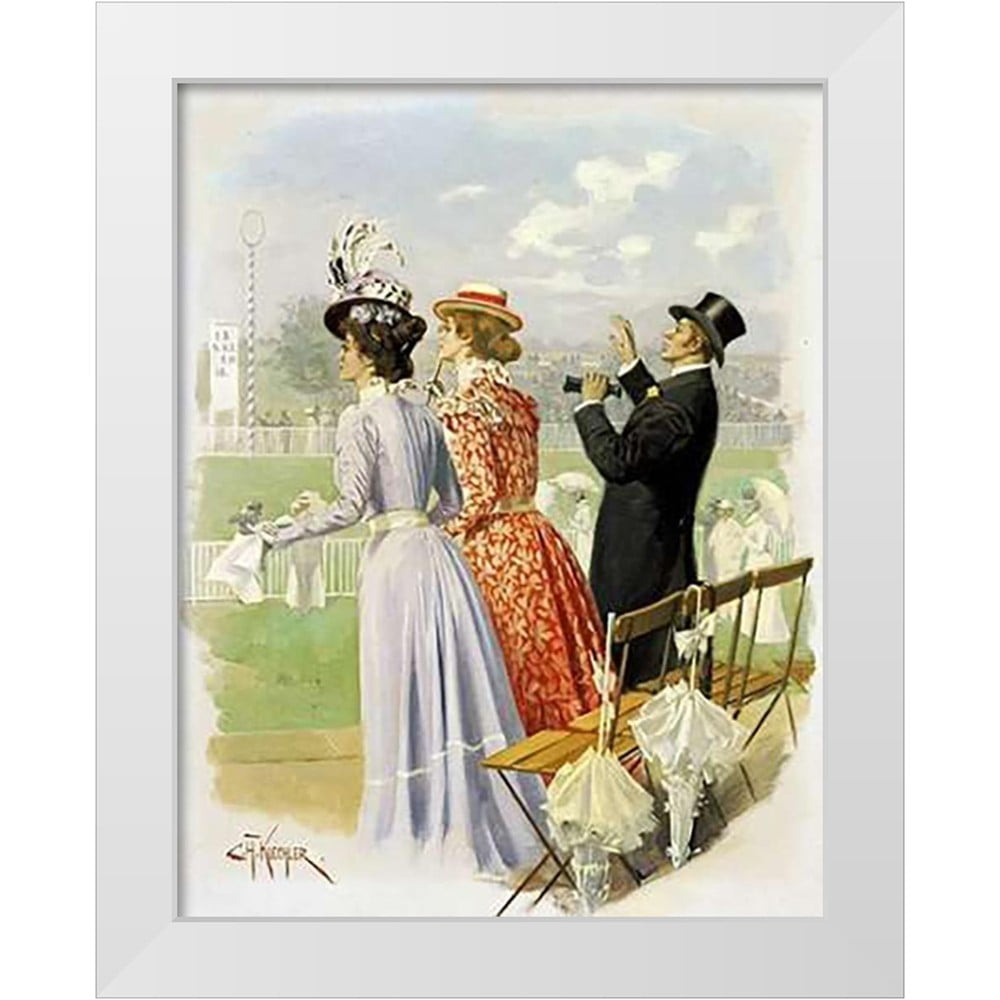 Kuechler, Carl Hermann 20x24 White Modern Wood Framed Museum Art Print ...