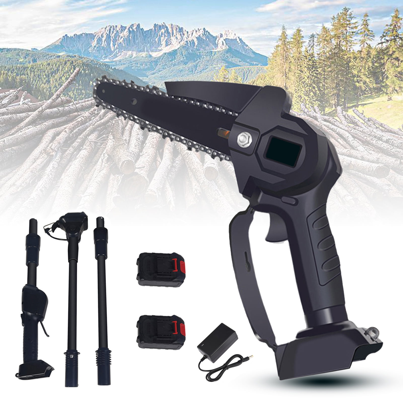 Kuervmo 1 Set High Branch Saw Rechargeable High Power Motor Detachable ...