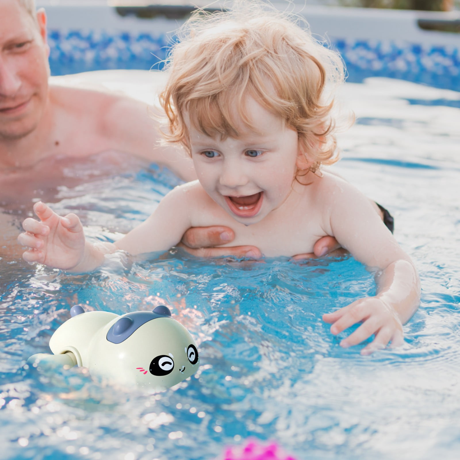 Kugachren Bath Toys for Toddlers, Cute Swimming Turtle Bath Toys for ...