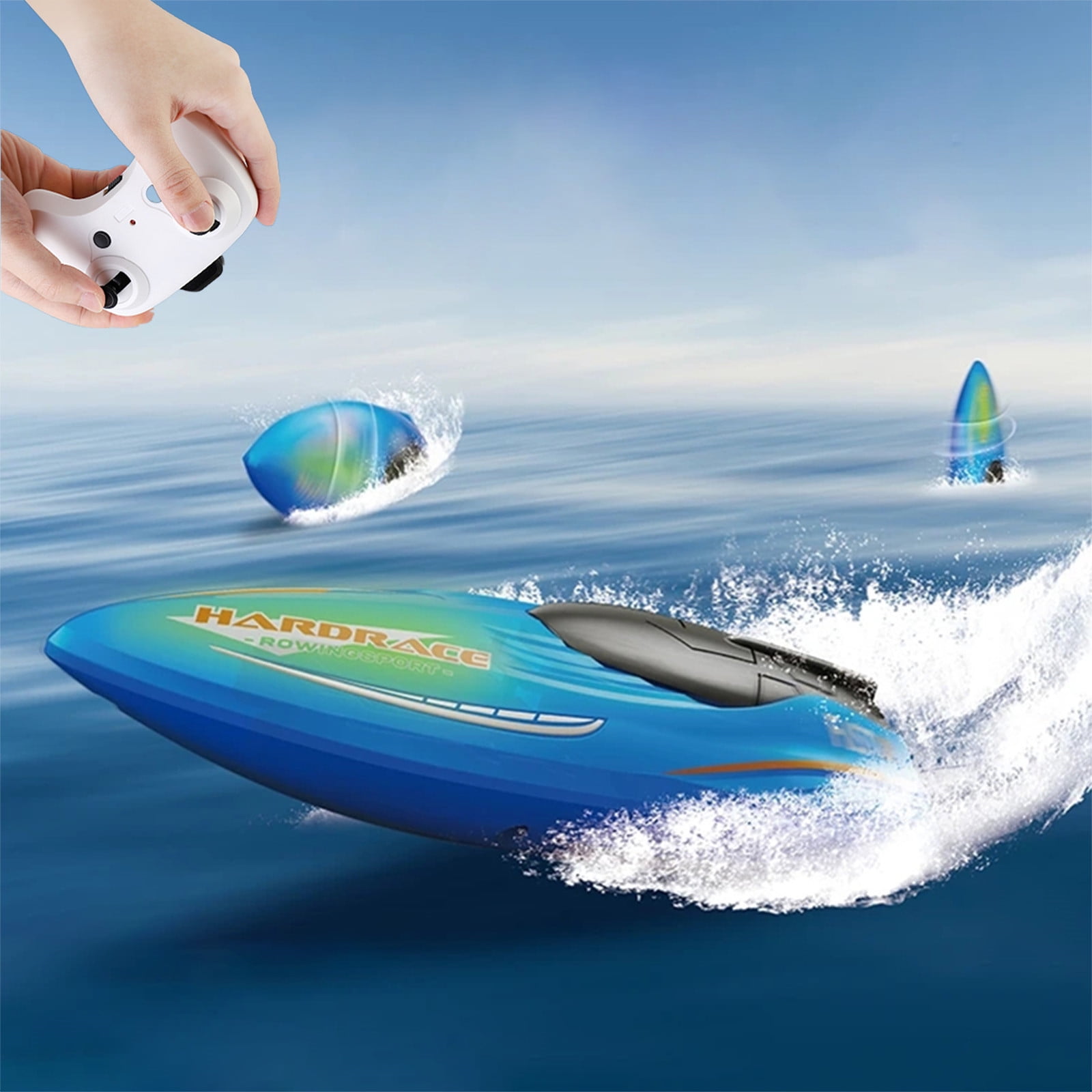 Kugachren Clearance 2.4G Mini Remote Control Stunt Boats Dazzling ...