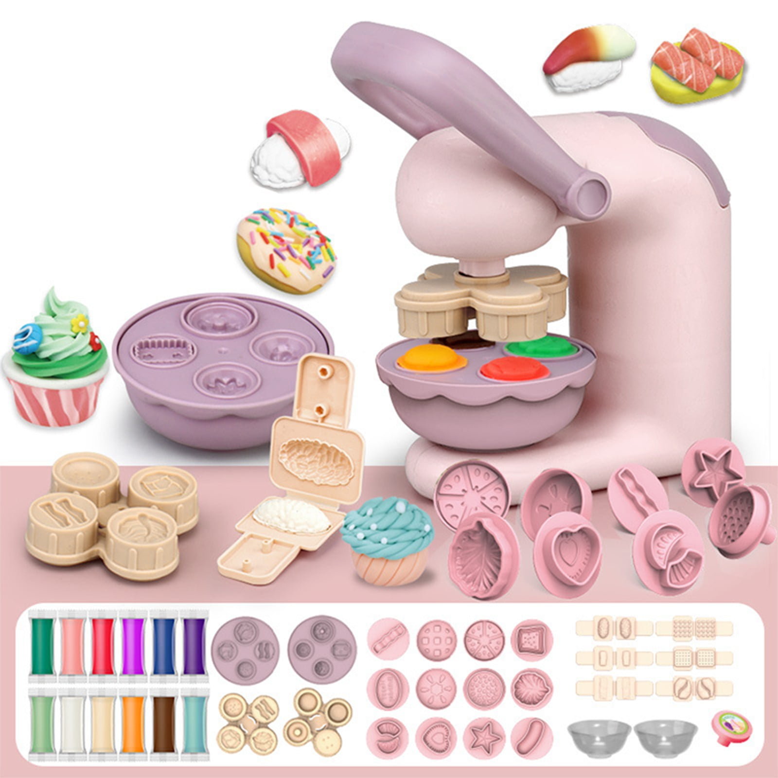 Kugachren Clearance Color Dough Sets for Kids, Children's Dough Game ...