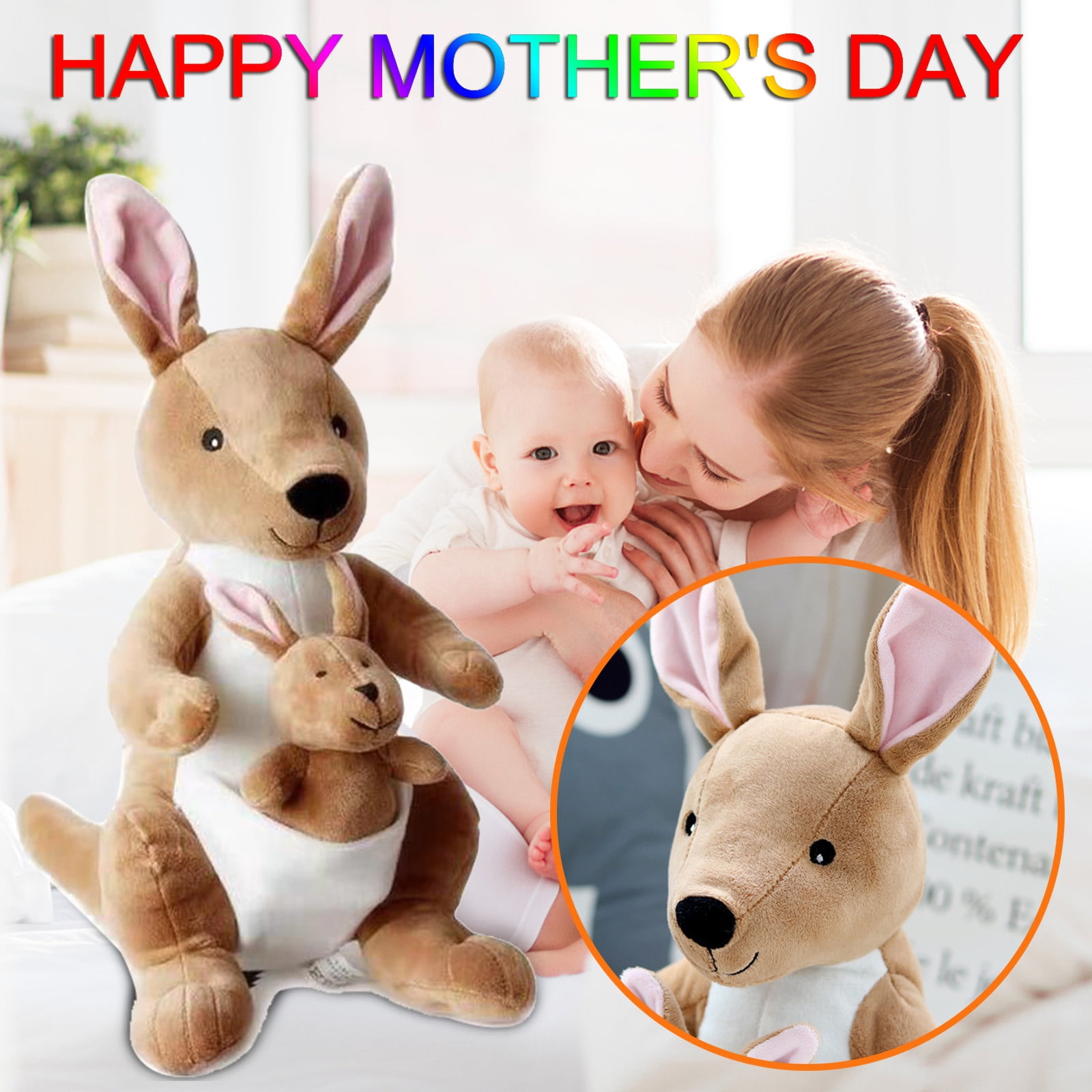 Kugachren Clearance Gift Mother and Child Kangaroo Plush Doll Toy ...