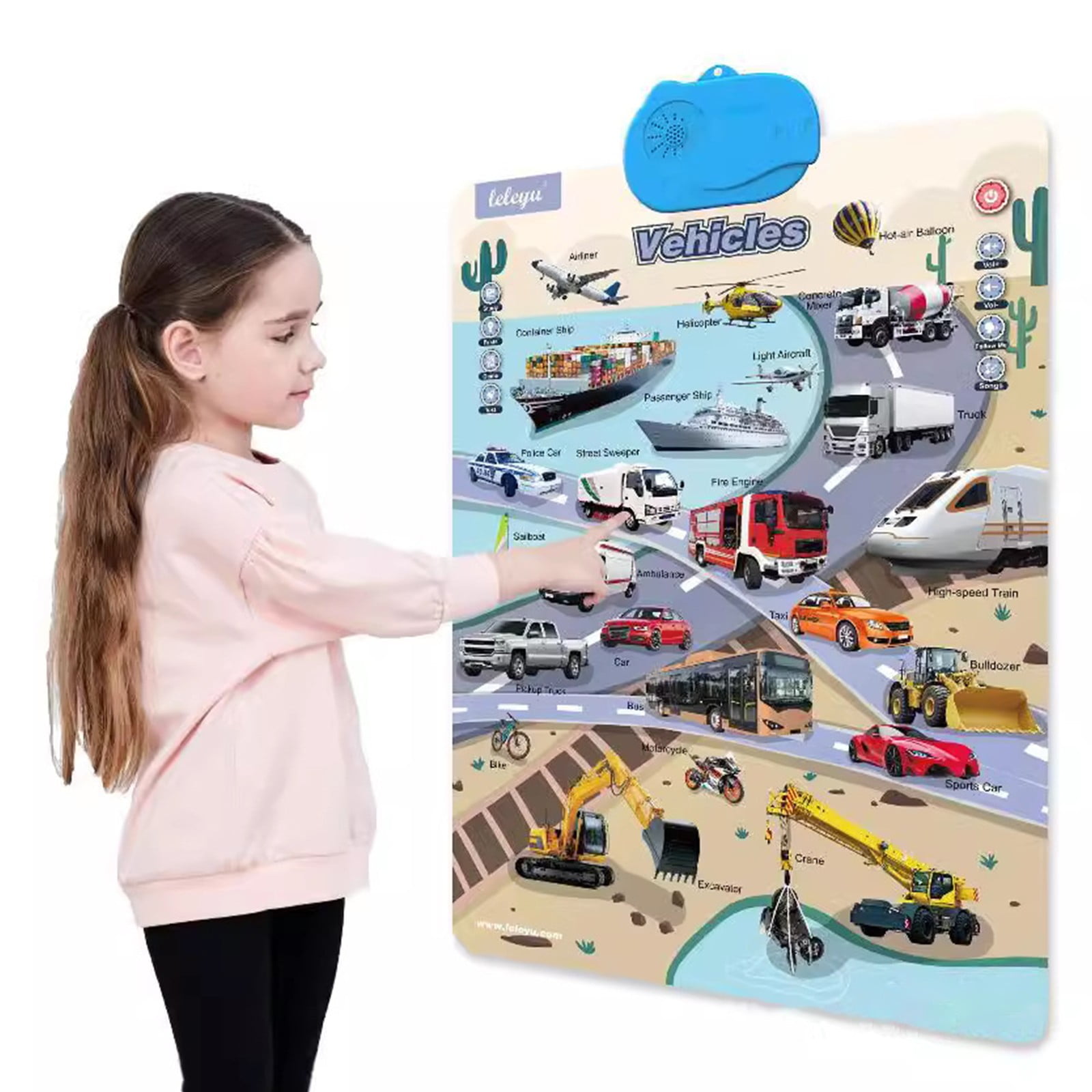 Kugachren Clearance Interactive English Learning Talking Wall Chart Toy ...