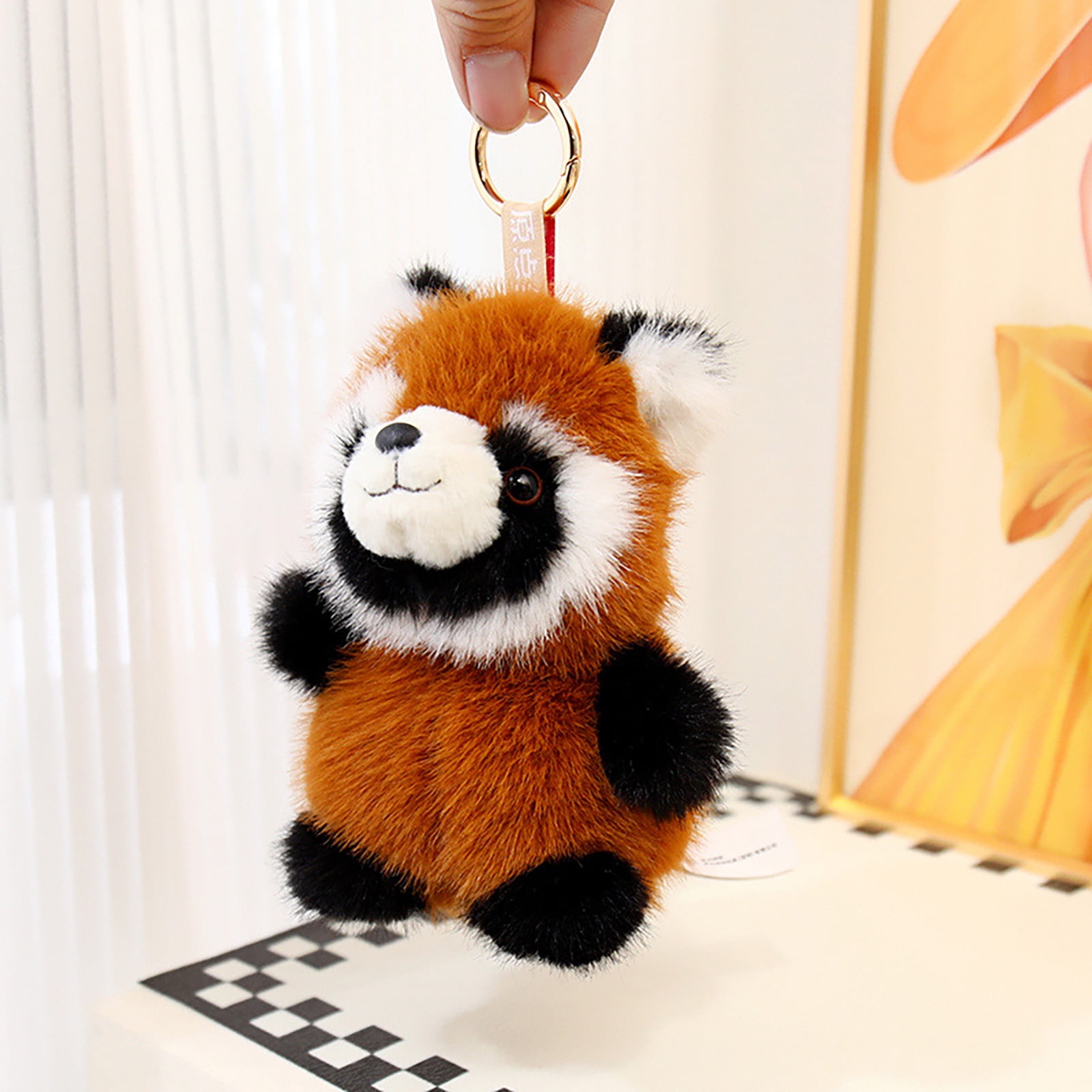Kugachren Cute Red Panda and Panda Plush Toy, Convertible Forms Stuffed ...
