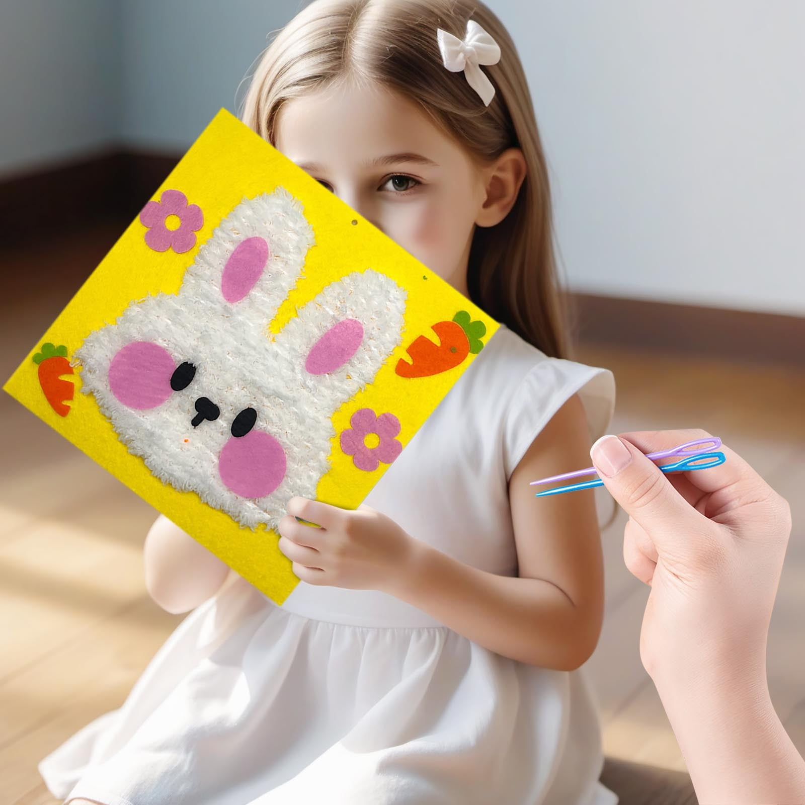 Kugachren Kids’ DIY Sewing Doll Kit, Single Style Hand Stitching Toy ...