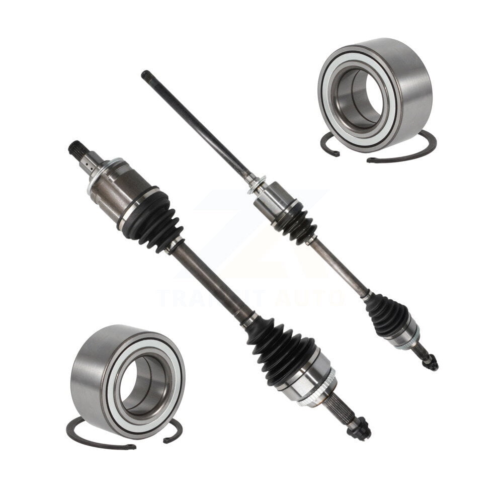 Kugel Front CV Axle Drive Shaft Complete Assembly and Wheel Bearing Kit ...