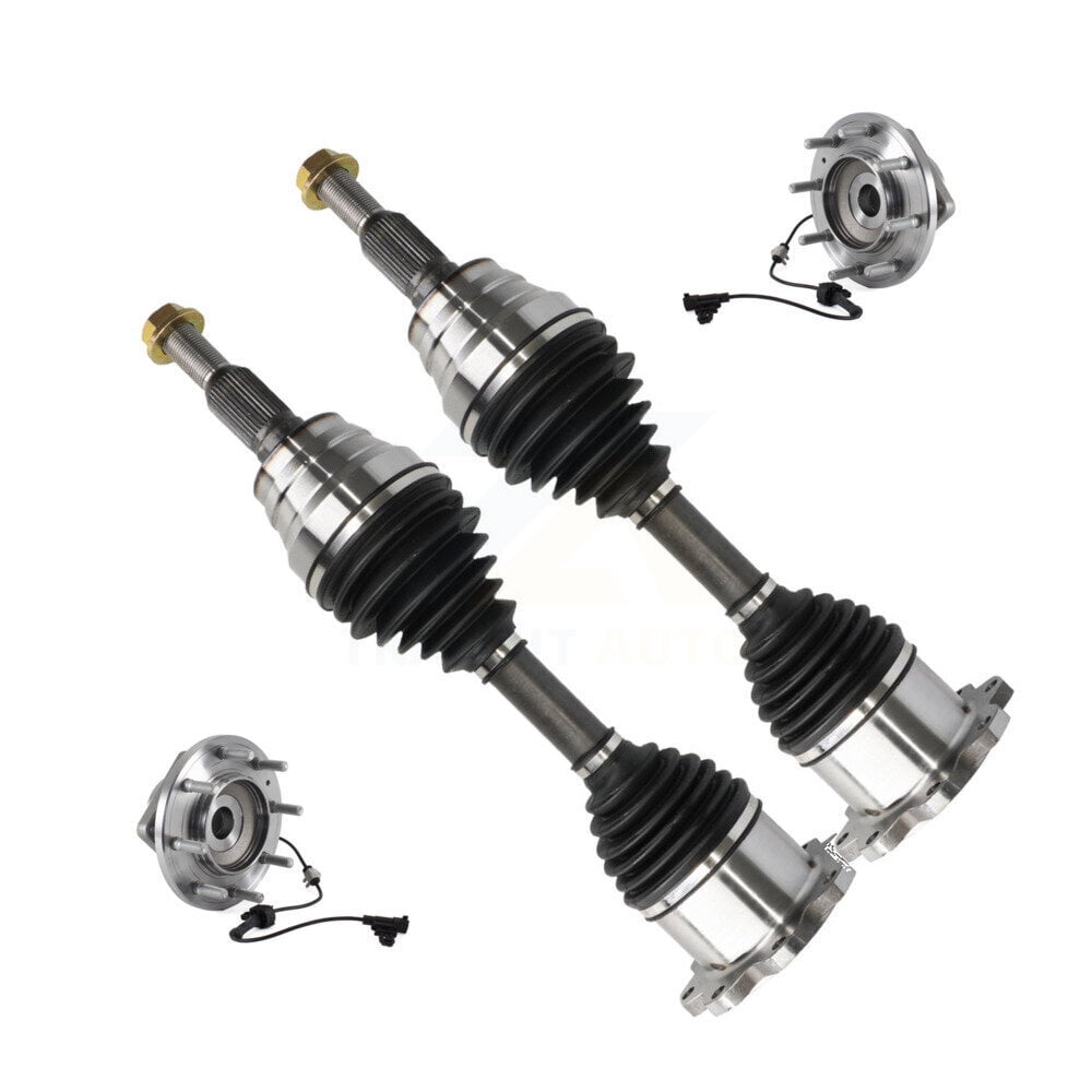 Kugel Front CV Axle Drive Shaft and Complete Hub Bearing Assembly Kit ...