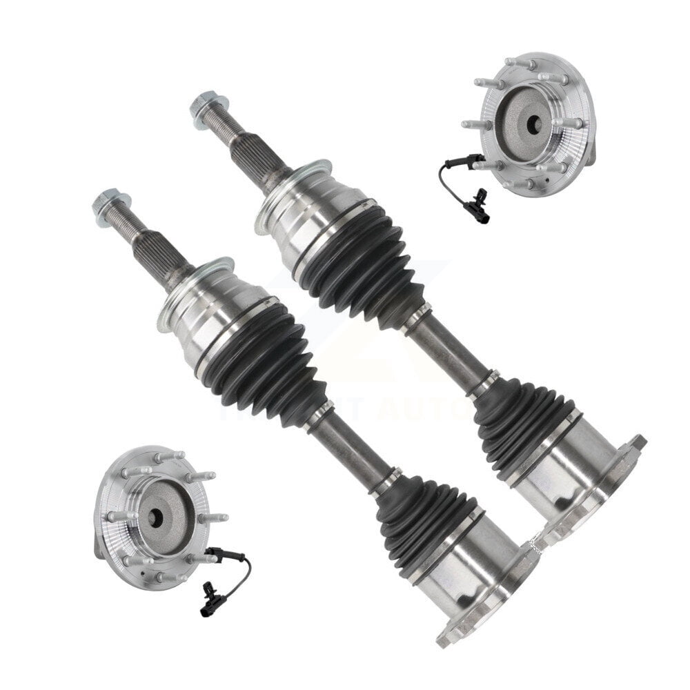Kugel Front CV Axle Drive Shaft and Complete Wheel Hub Bearing Assembly ...