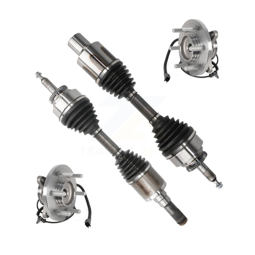 Kugel Front CV Axle Drive Shaft and Complete Wheel Hub Bearing Assembly ...