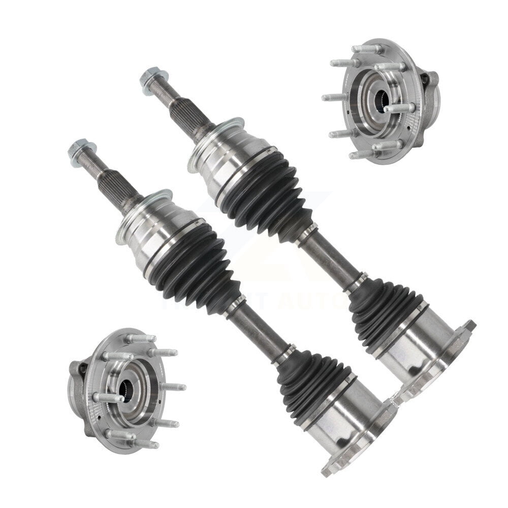 Kugel Front CV Axle Drive Shaft and Complete Wheel Hub Bearing Assembly ...
