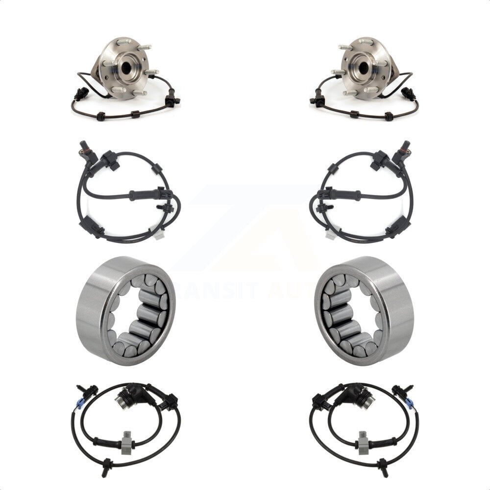 Kugel Front Rear Wheel Bearing and Extra ABS Sensor Kit for Car ...