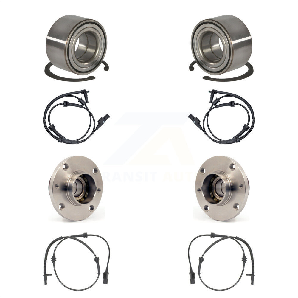 Kugel Front Rear Wheel Bearing and ABS Sensor Kit for Car Fiat 500 ...