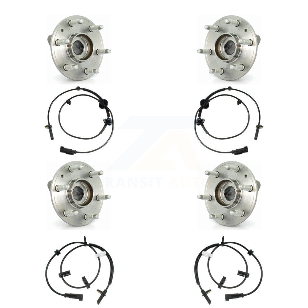 Kugel Front Rear Wheel Hub Bearing and ABS Sensor Kit for Car GMC ...