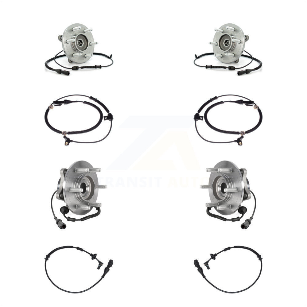 Kugel Front Rear Wheel Hub Bearing and Extra ABS Sensor Kit for Car ...