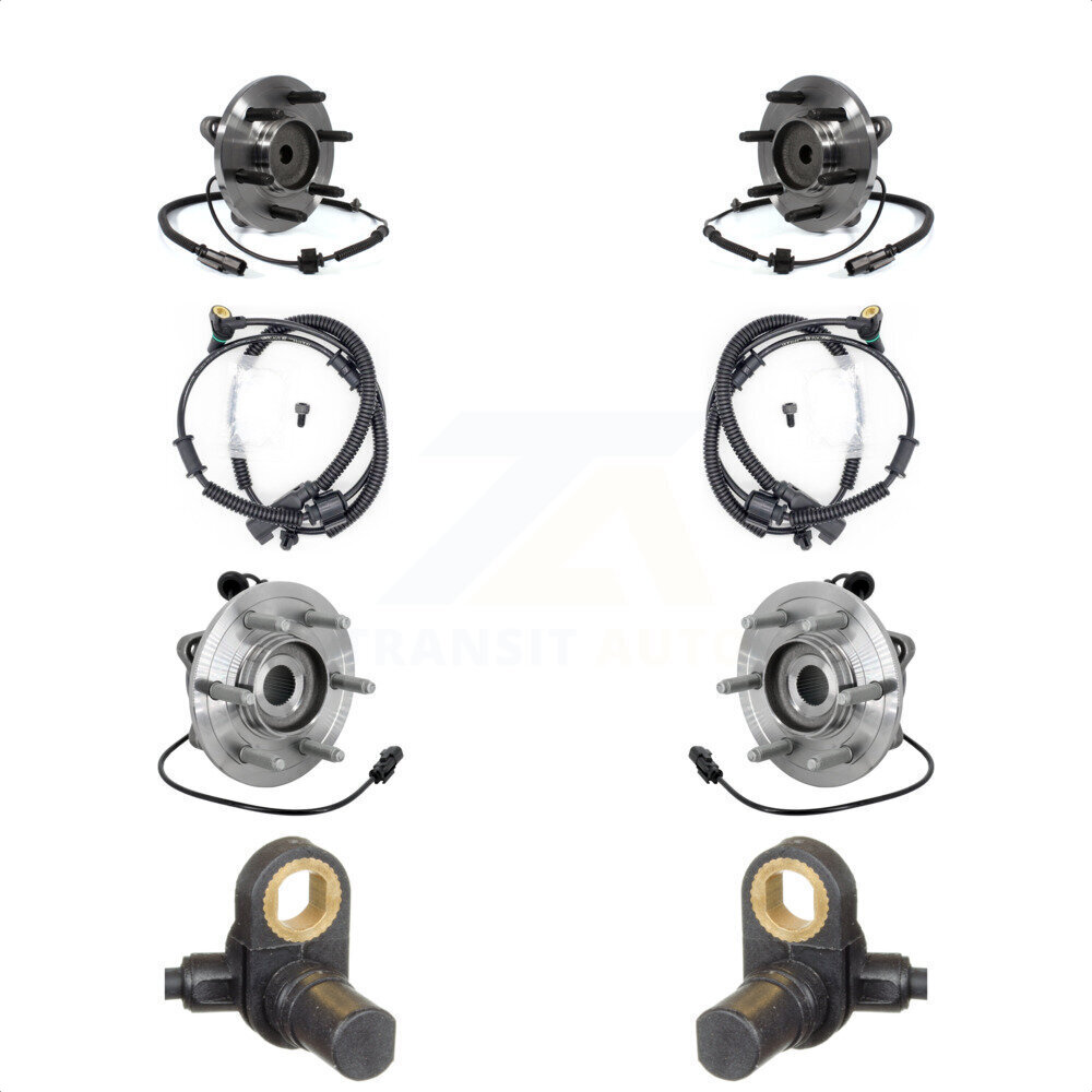 Kugel Front Rear Wheel Hub Bearing and Extra ABS Sensor Kit for Car ...